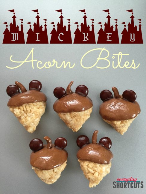 Mickey Mouse Acorn Bites - Everyday Shortcuts