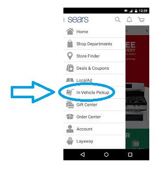 sears in-vehicle pick up - Everyday Shortcuts