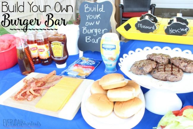 Build Your Own Burger Bar - Everyday Shortcuts