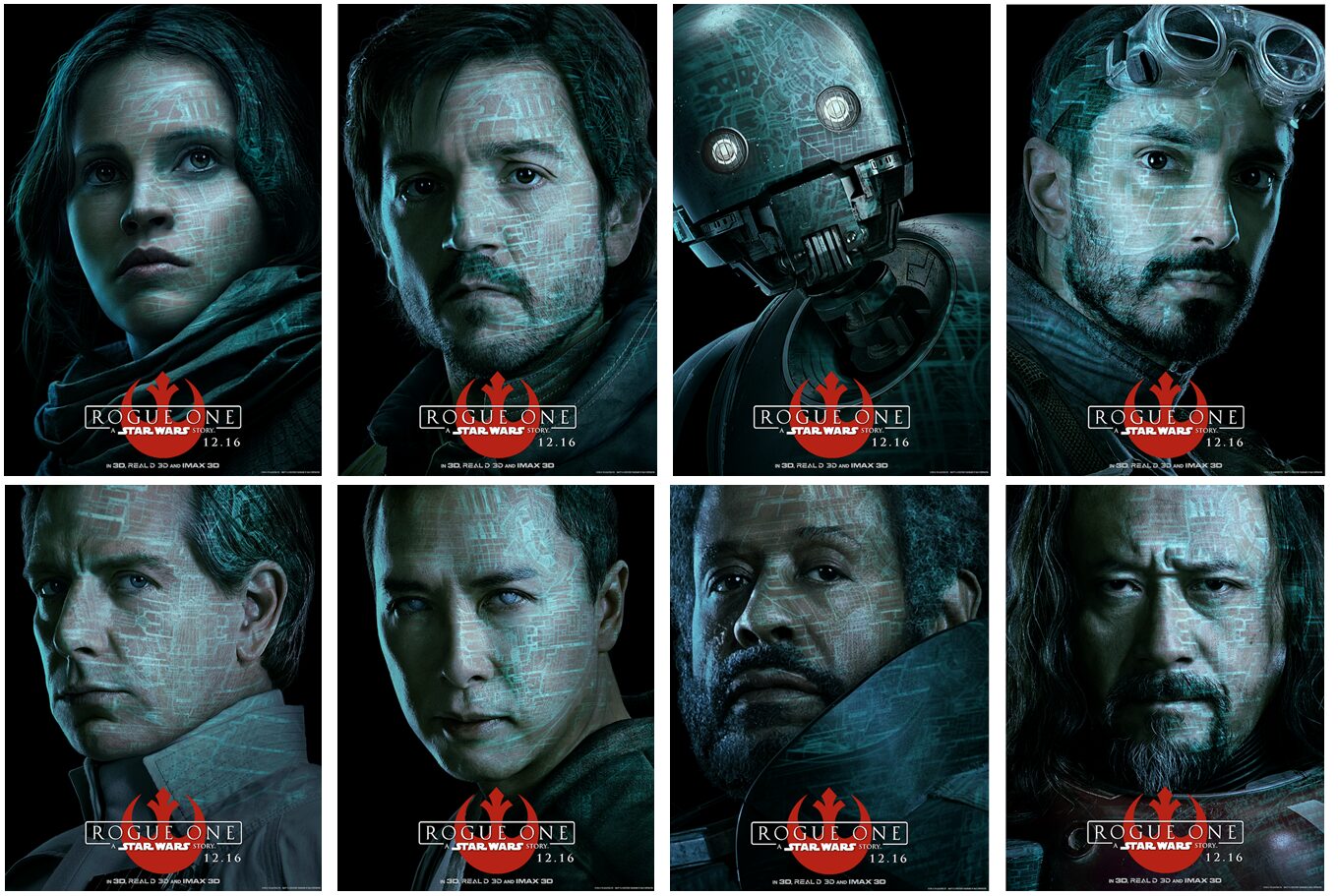 rouge-one-character-posters - Everyday Shortcuts