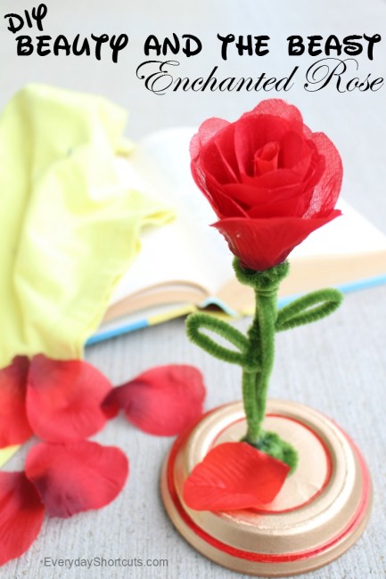 DIY Beauty and The Beast Enchanted Rose - Everyday Shortcuts