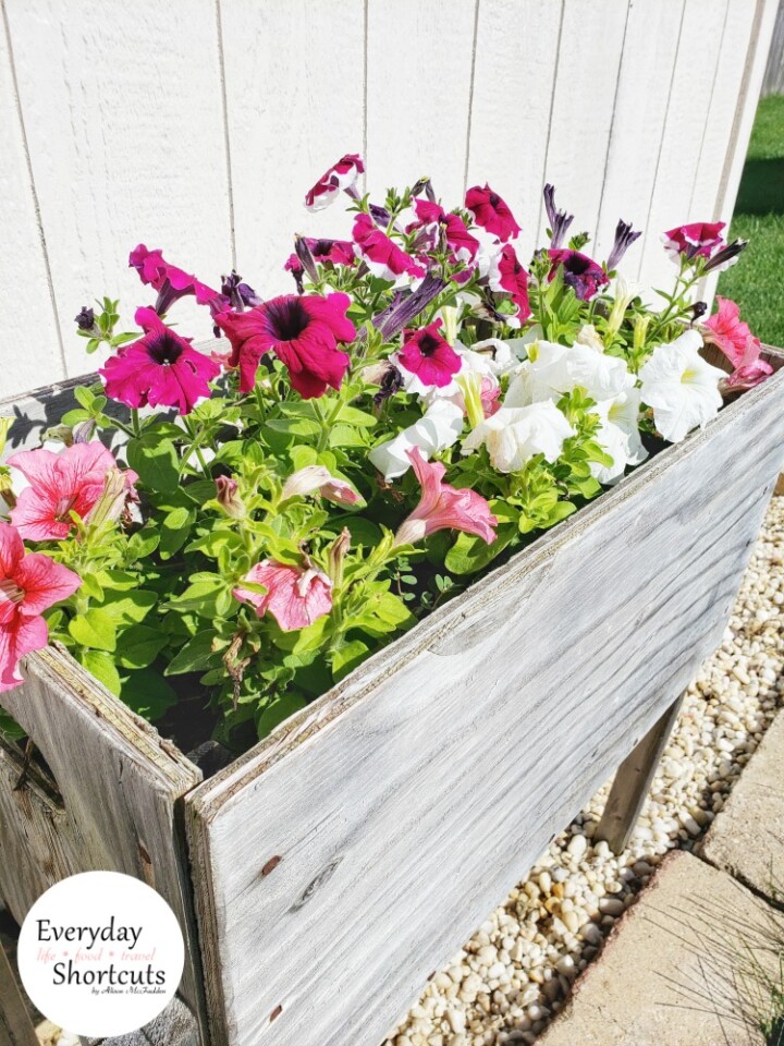 DIY Raised Flower Box with Legs - Everyday Shortcuts