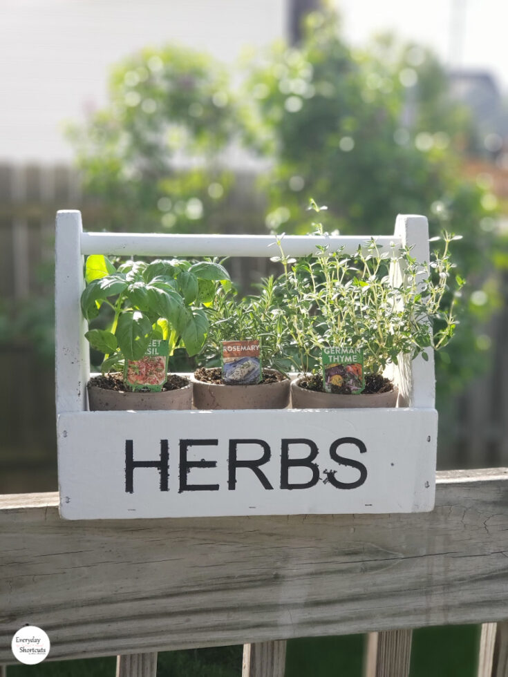 DIY Herbs Garden Box - Everyday Shortcuts