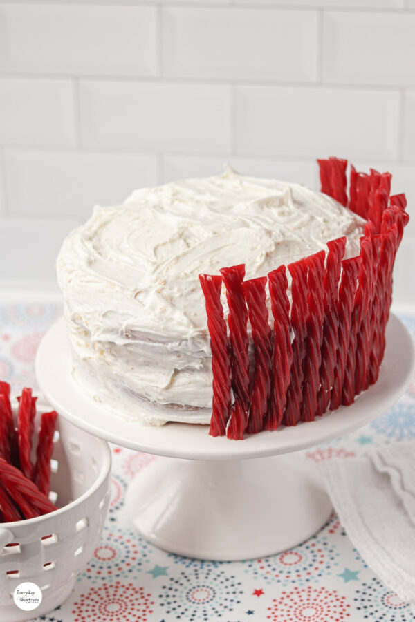 Twizzler Sparkler Cake Recipe - Everyday Shortcuts