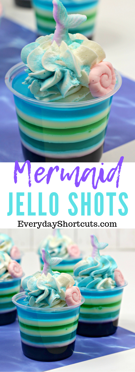 Mermaid Jello Shots - Everyday Shortcuts