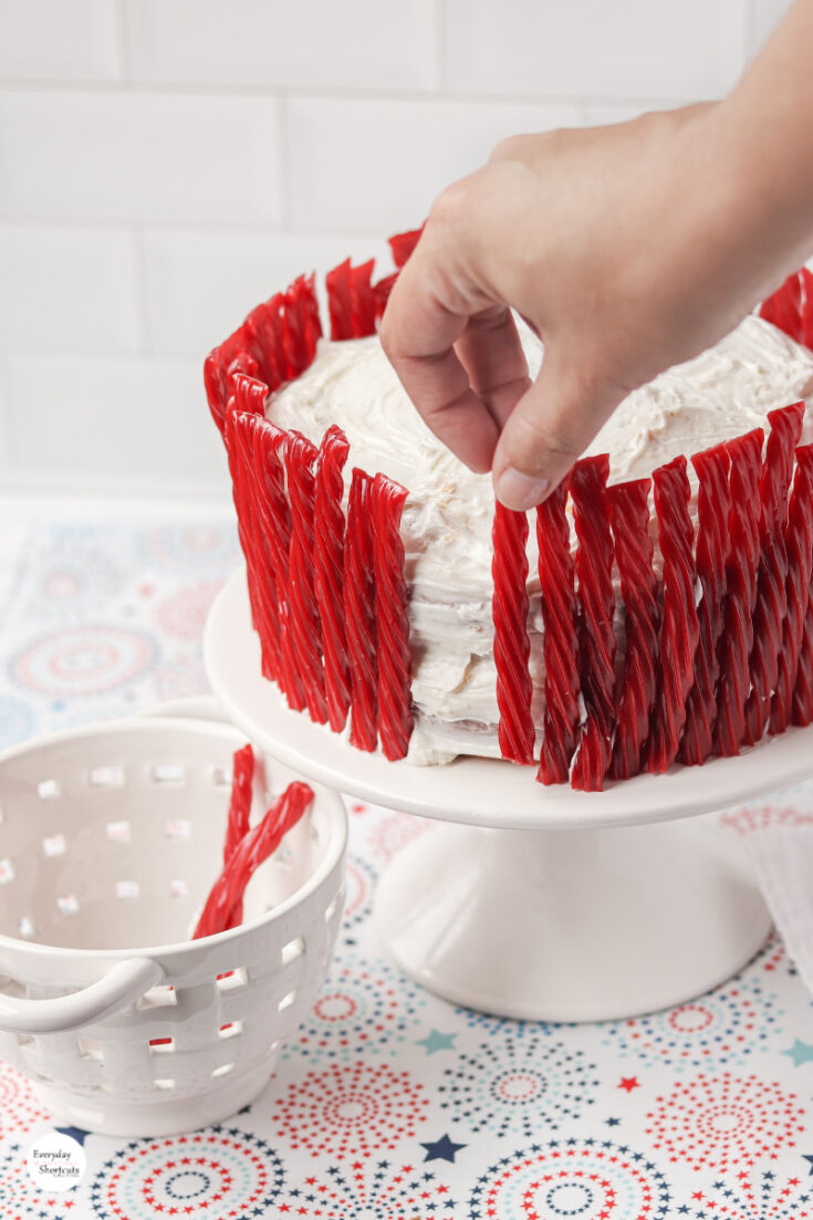Twizzler Sparkler Cake Recipe - Everyday Shortcuts