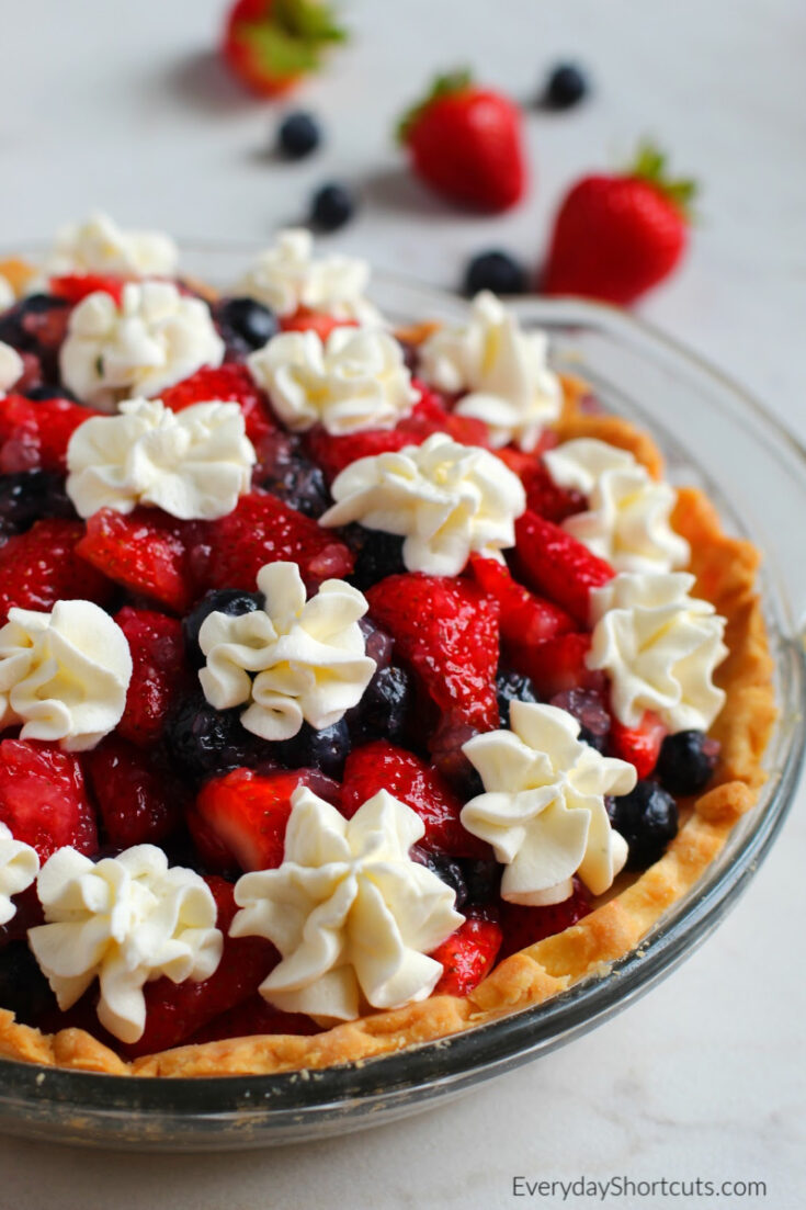 Gluten Free Patriotic Berry Pie - Everyday Shortcuts