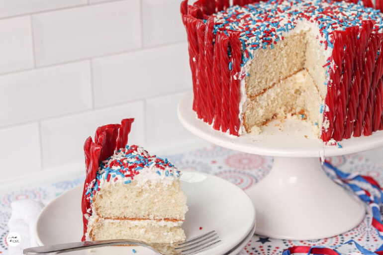 Twizzler Sparkler Cake Recipe - Everyday Shortcuts