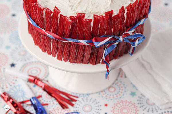Twizzler Sparkler Cake Recipe - Everyday Shortcuts