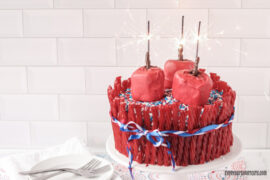 Twizzler Sparkler Cake Recipe - Everyday Shortcuts