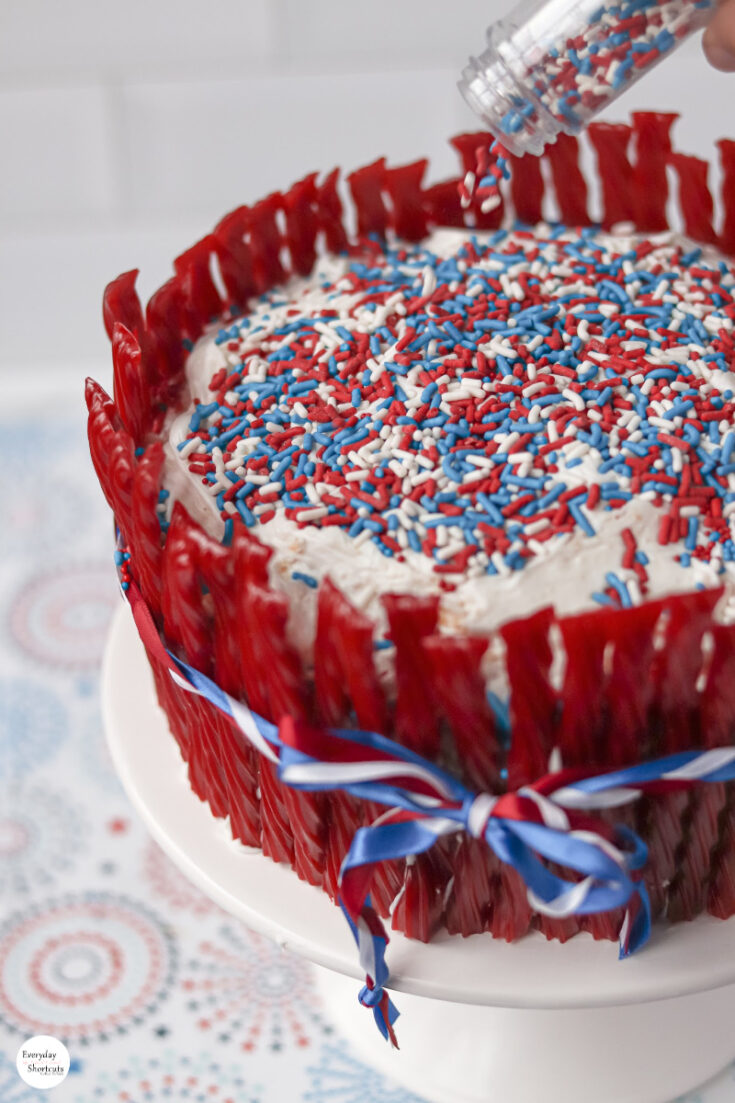 Twizzler Sparkler Cake Recipe - Everyday Shortcuts