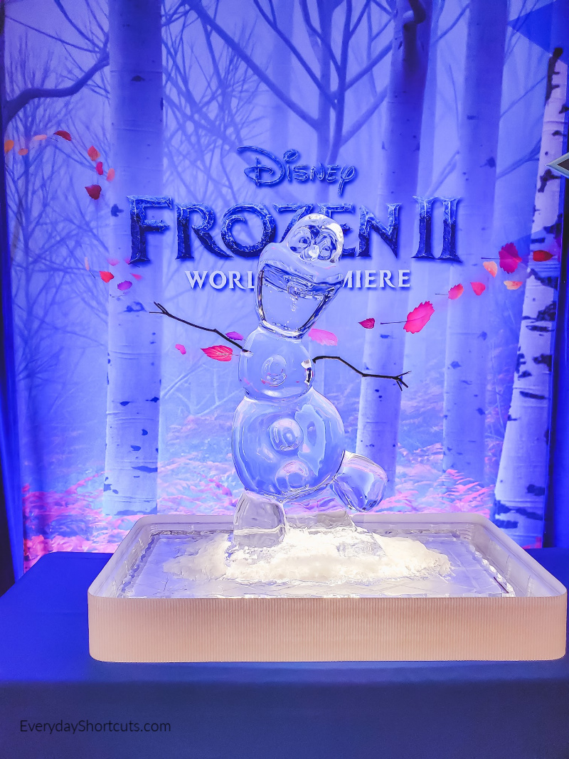 olaf ice sculpture - Everyday Shortcuts