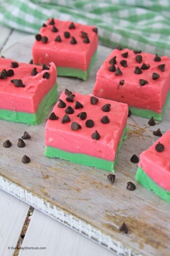 Watermelon Fudge Recipe - Everyday Shortcuts
