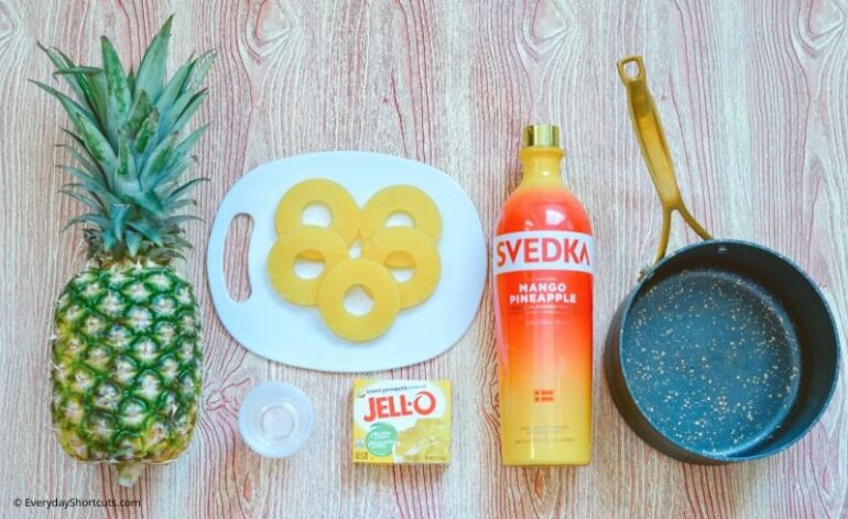 Pineapple Mango Jello Shots - Everyday Shortcuts
