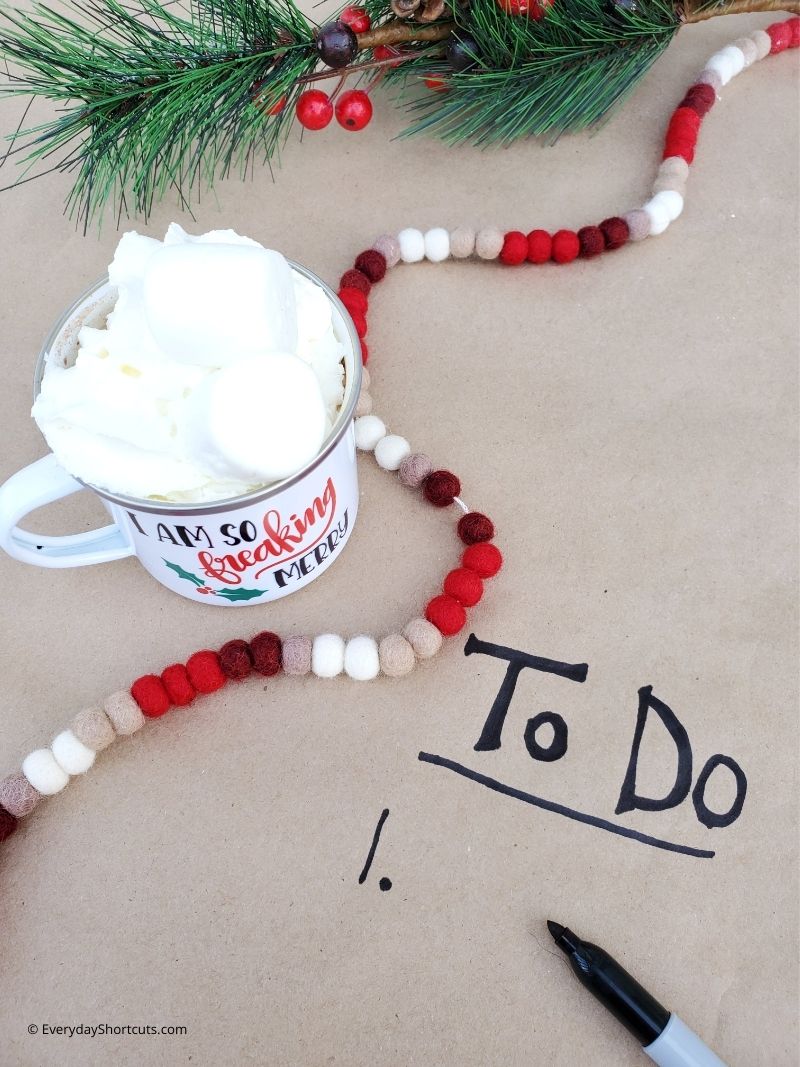 make a holiday to do list - Everyday Shortcuts