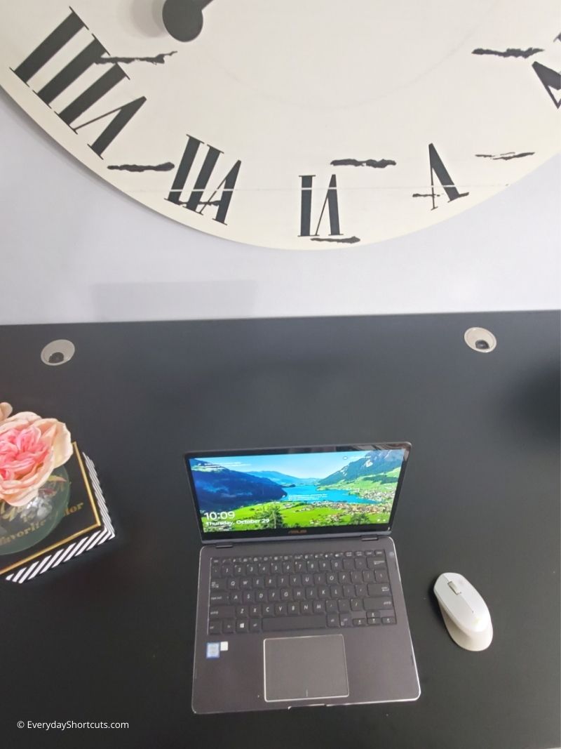 top view of smart desk - Everyday Shortcuts