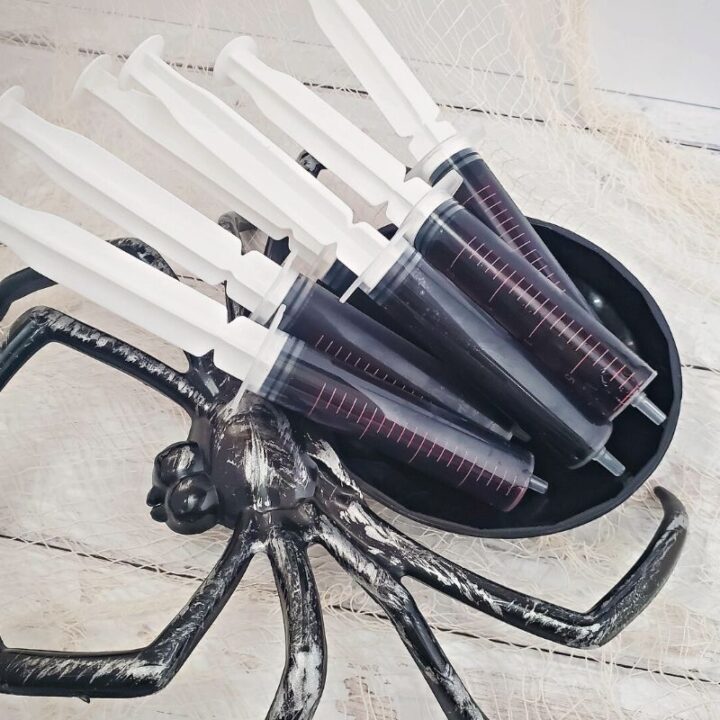 Swamp Sludge Jello Syringes for Halloween - Everyday Shortcuts