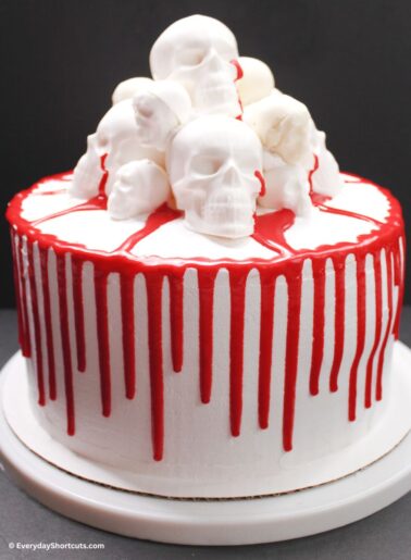 Bleeding Skull Cake - Everyday Shortcuts