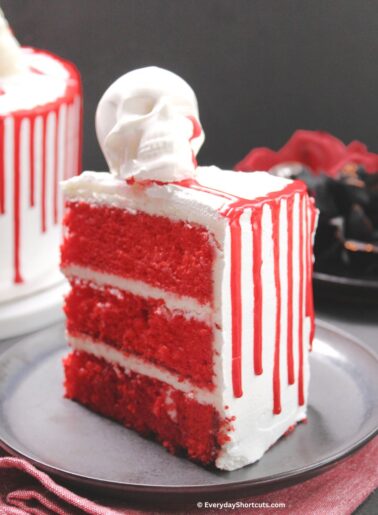 Bleeding Skull Cake - Everyday Shortcuts