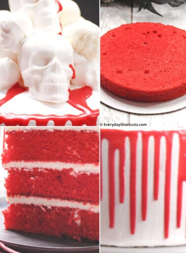 Bleeding Skull Cake - Everyday Shortcuts