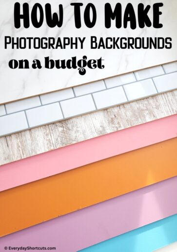 How to Make Photography Backgrounds - Everyday Shortcuts