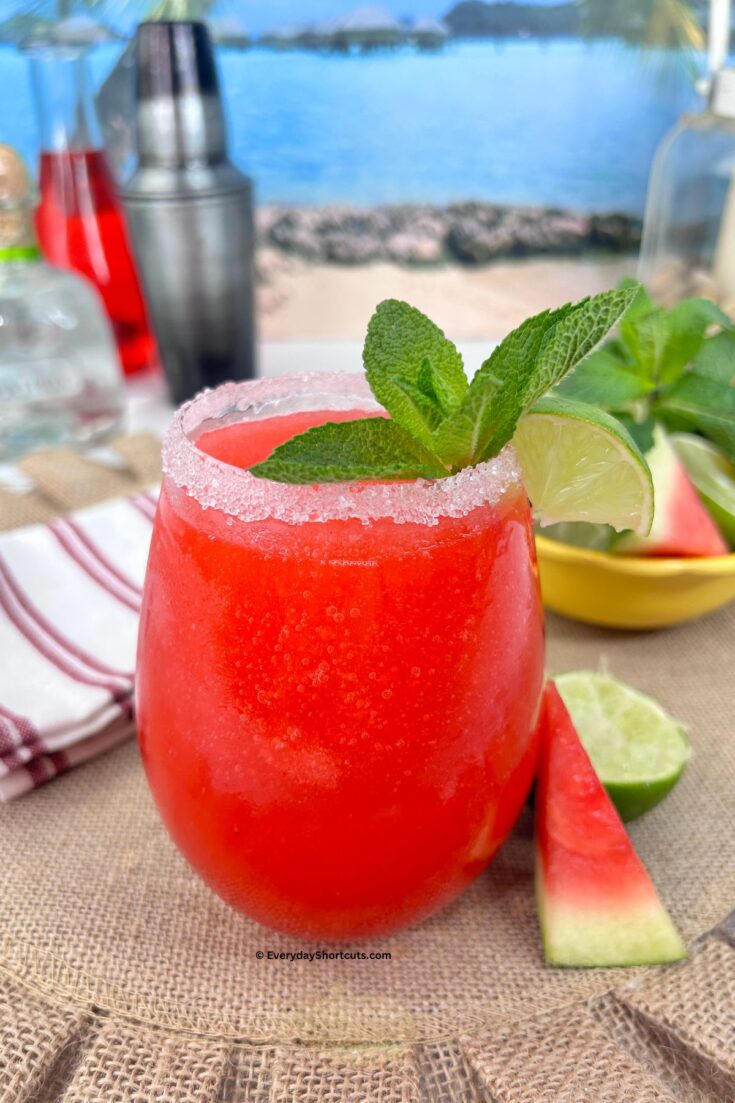 Best Frozen Watermelon Margarita Recipe - Everyday Shortcuts