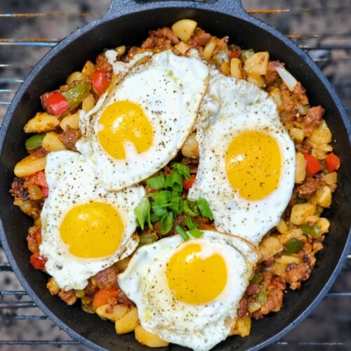 Campfire Breakfast Hash with Chorizo - Everyday Shortcuts