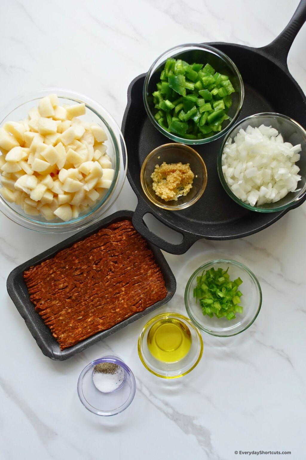 Campfire Breakfast Hash with Chorizo - Everyday Shortcuts