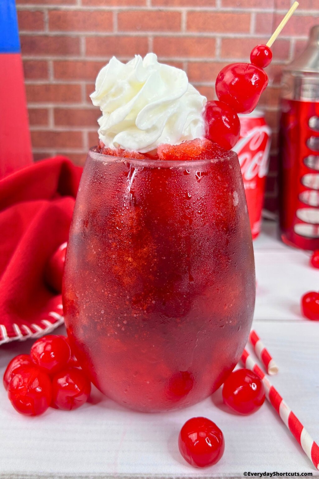 Cherry Rum and Coke Slushie - Everyday Shortcuts