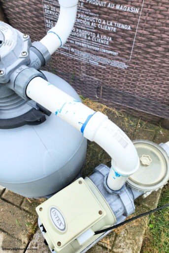 How to PVC Plumb an Intex Above Ground Pool Filter - Everyday Shortcuts