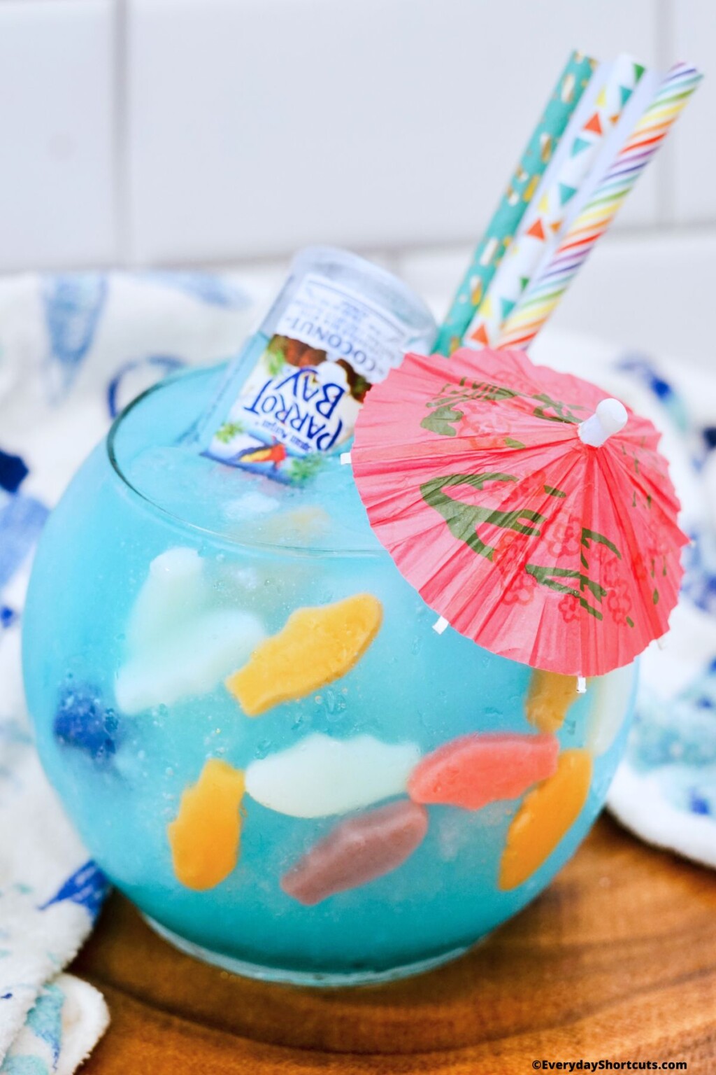 Fish Bowl Cocktail - Everyday Shortcuts
