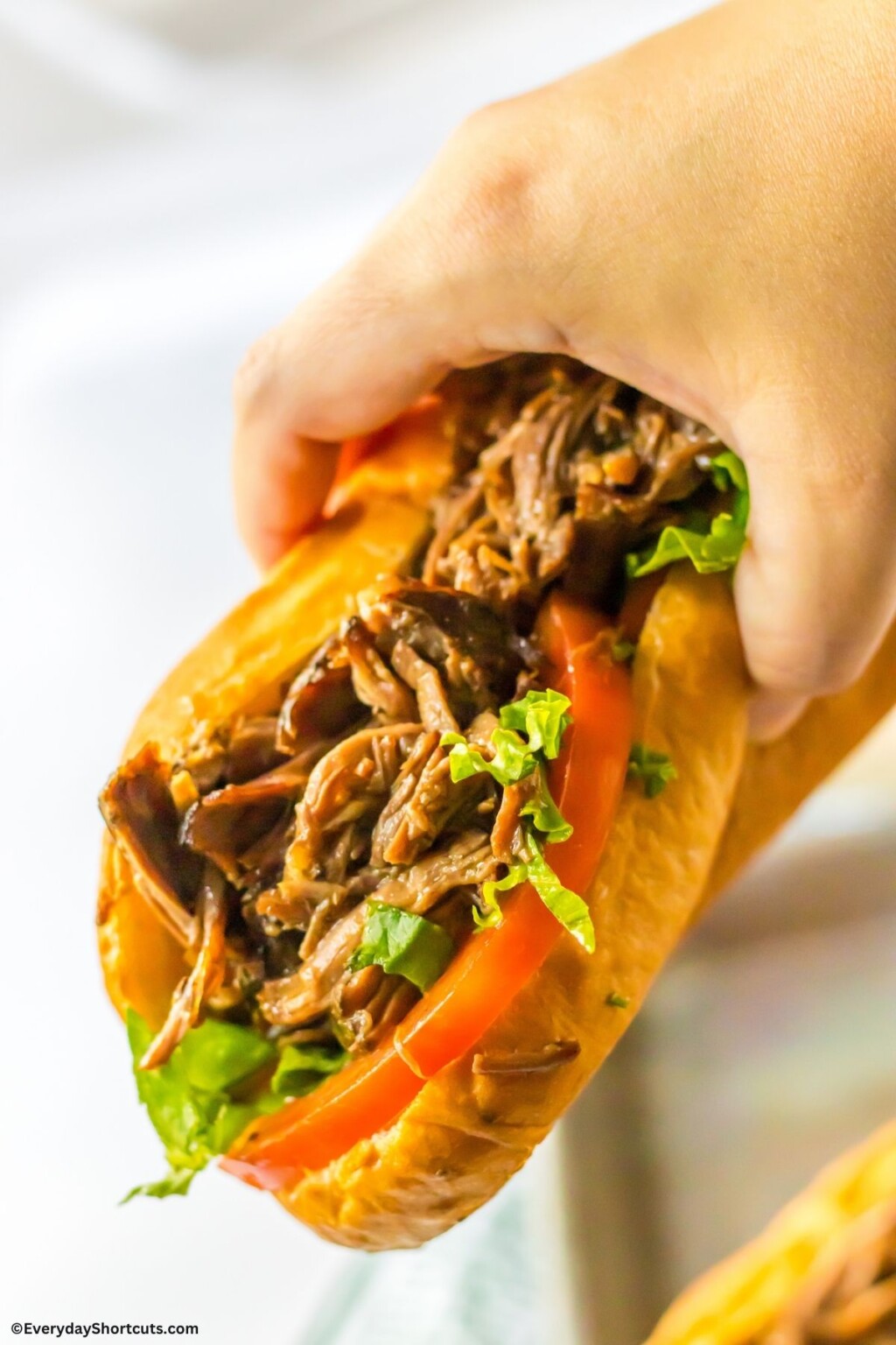 Slow Cooker Roast Beef Po' Boys - Everyday Shortcuts