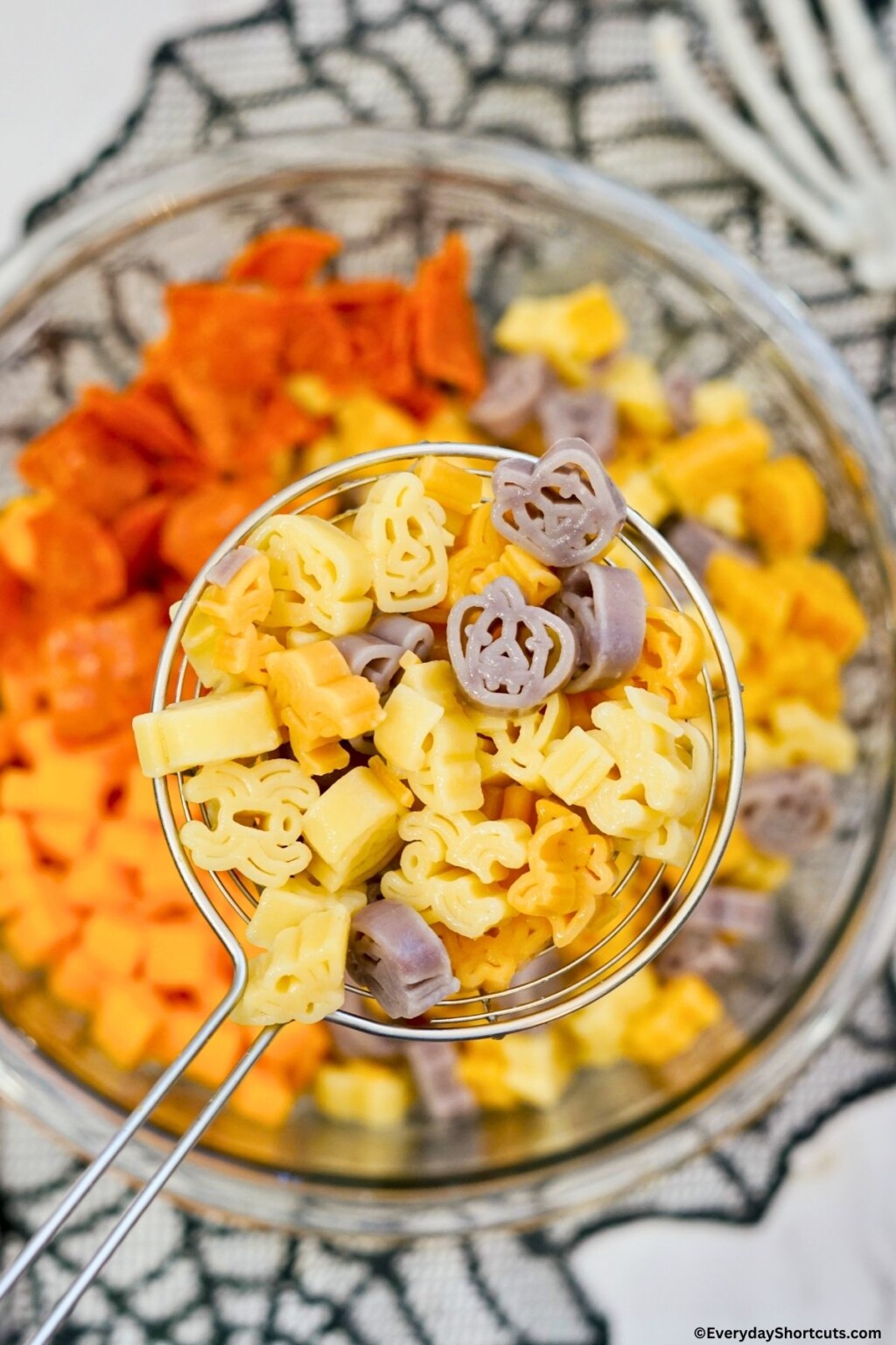 Puking Pumpkin Pasta Salad - Everyday Shortcuts