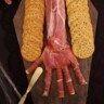 Creepy Halloween Hand Appetizer - Everyday Shortcuts