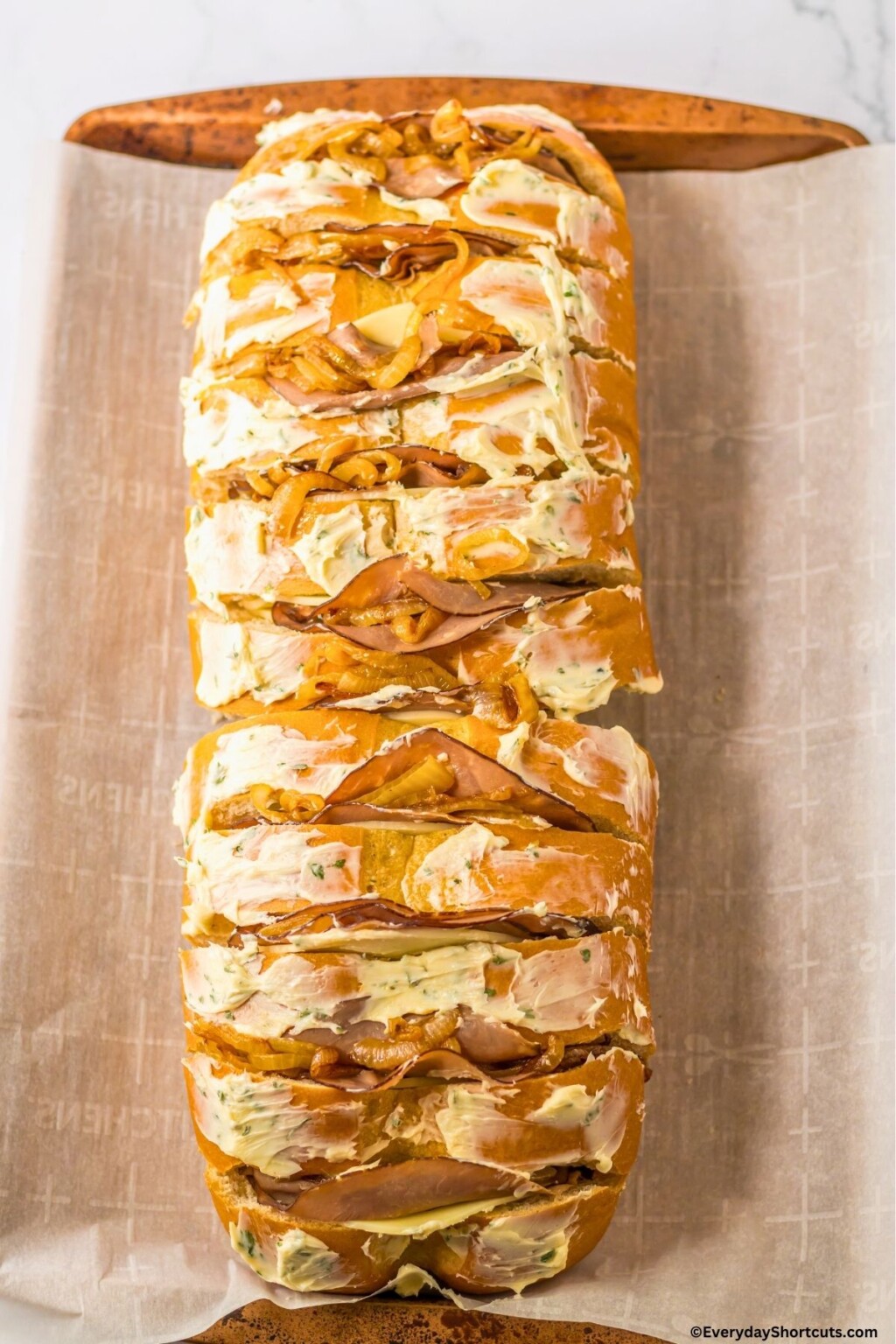 French Dip Pull Apart Bread - Everyday Shortcuts