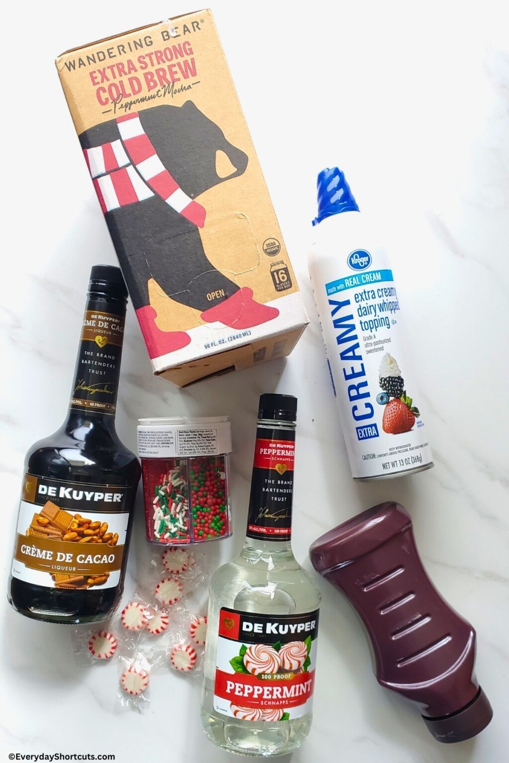 Peppermint Patty Coffee Cocktail - Everyday Shortcuts