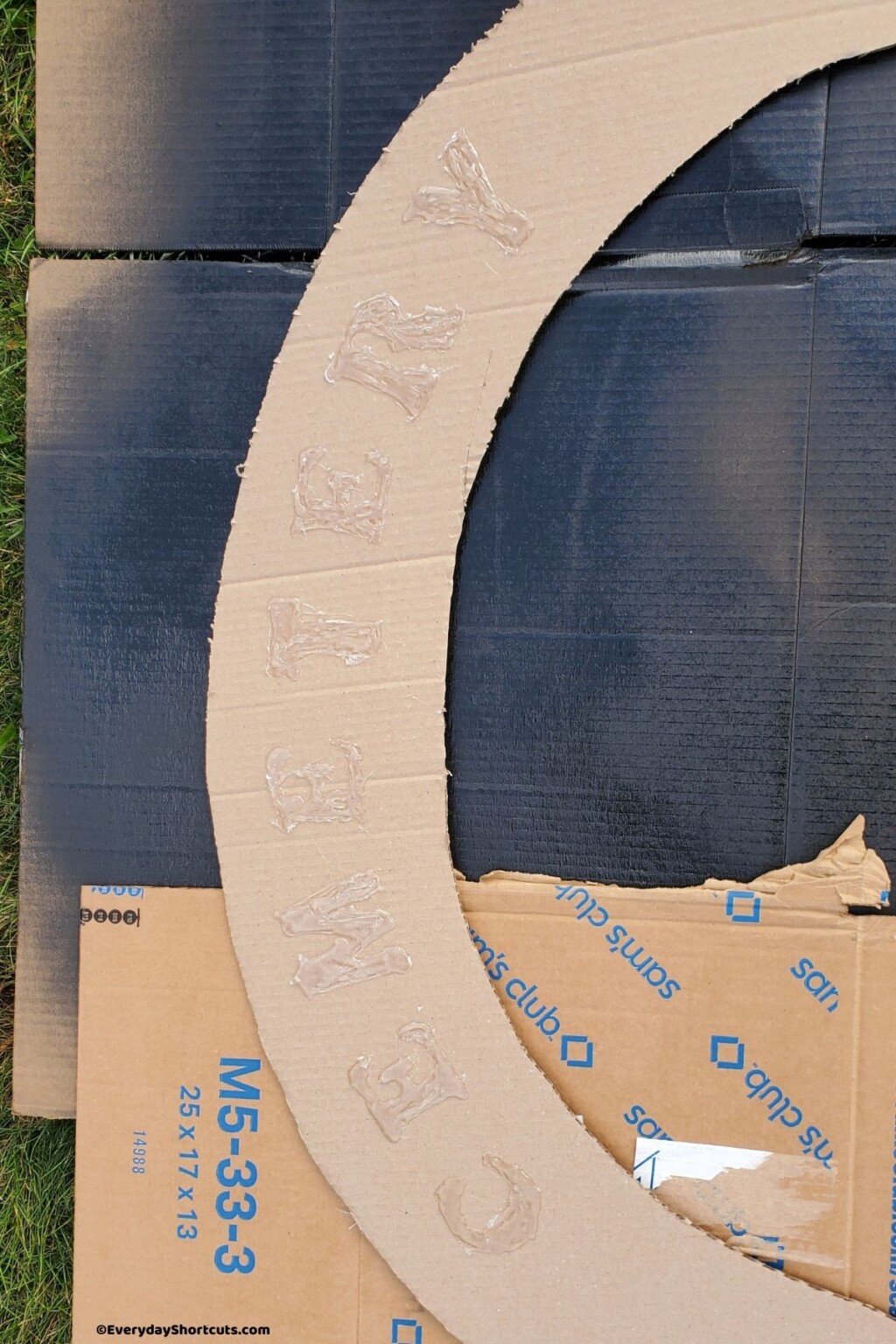 DIY Halloween Cemetery Columns - Everyday Shortcuts