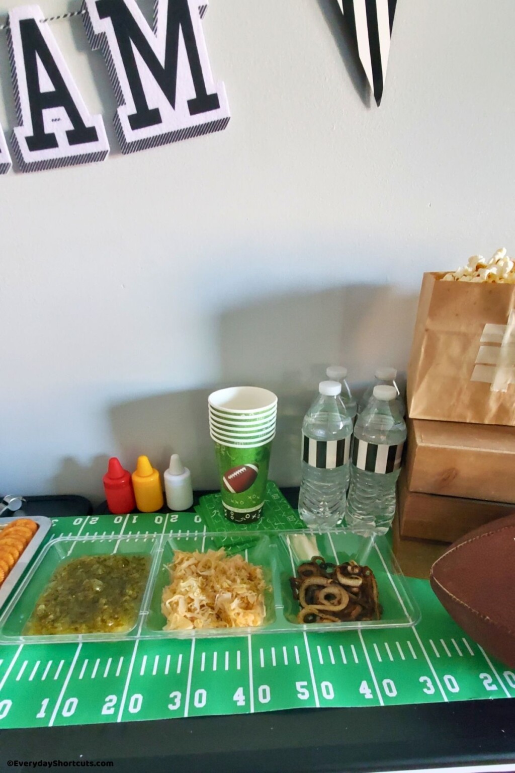 DIY Football Party Food Bar - Everyday Shortcuts