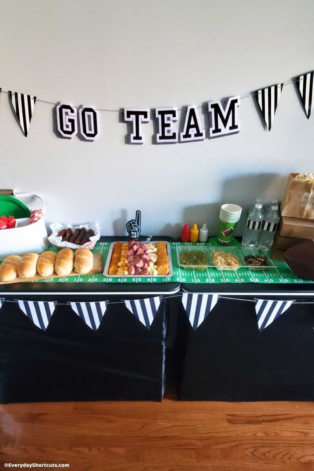 DIY Football Party Food Bar - Everyday Shortcuts
