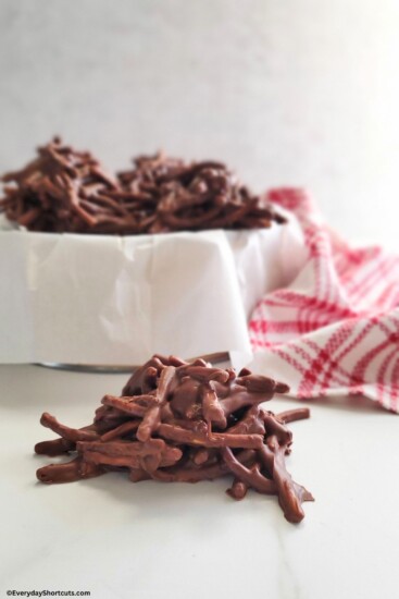 Chocolate Butterscotch Haystacks - Everyday Shortcuts