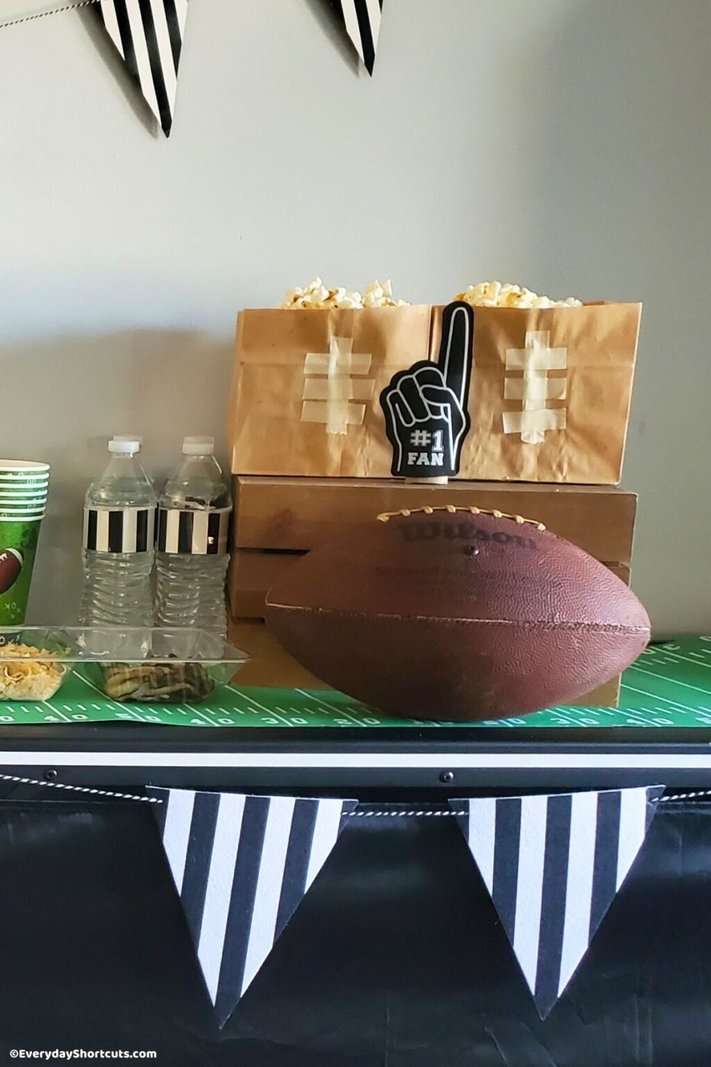 DIY Football Party Food Bar - Everyday Shortcuts
