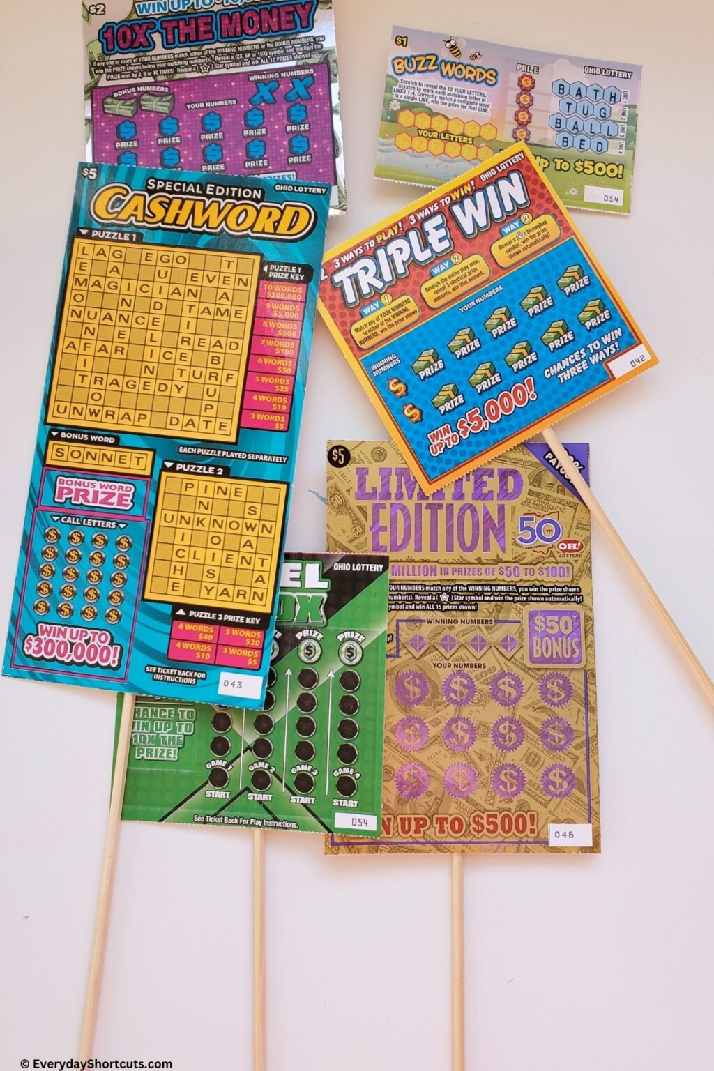 Candy and Lottery Ticket Bouquet - Everyday Shortcuts