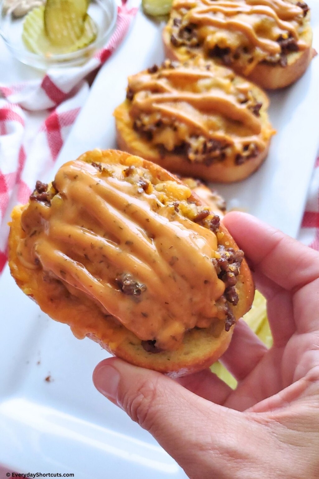 Texas Toast Cheeseburgers - Everyday Shortcuts