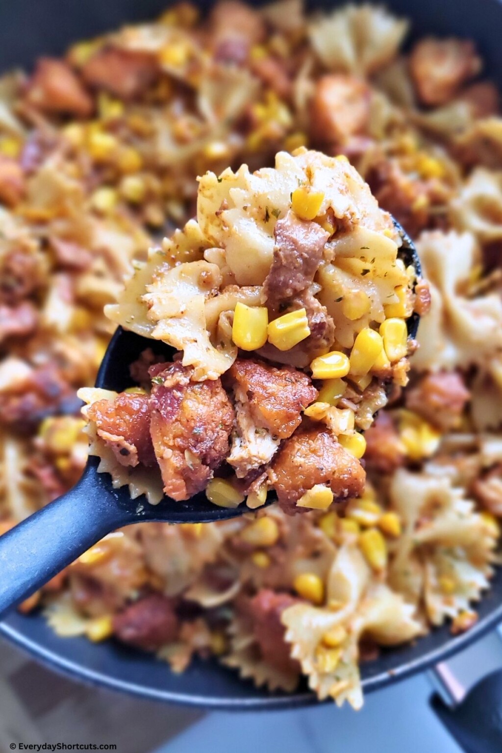 Creamy Chicken and Corn Pasta - Everyday Shortcuts