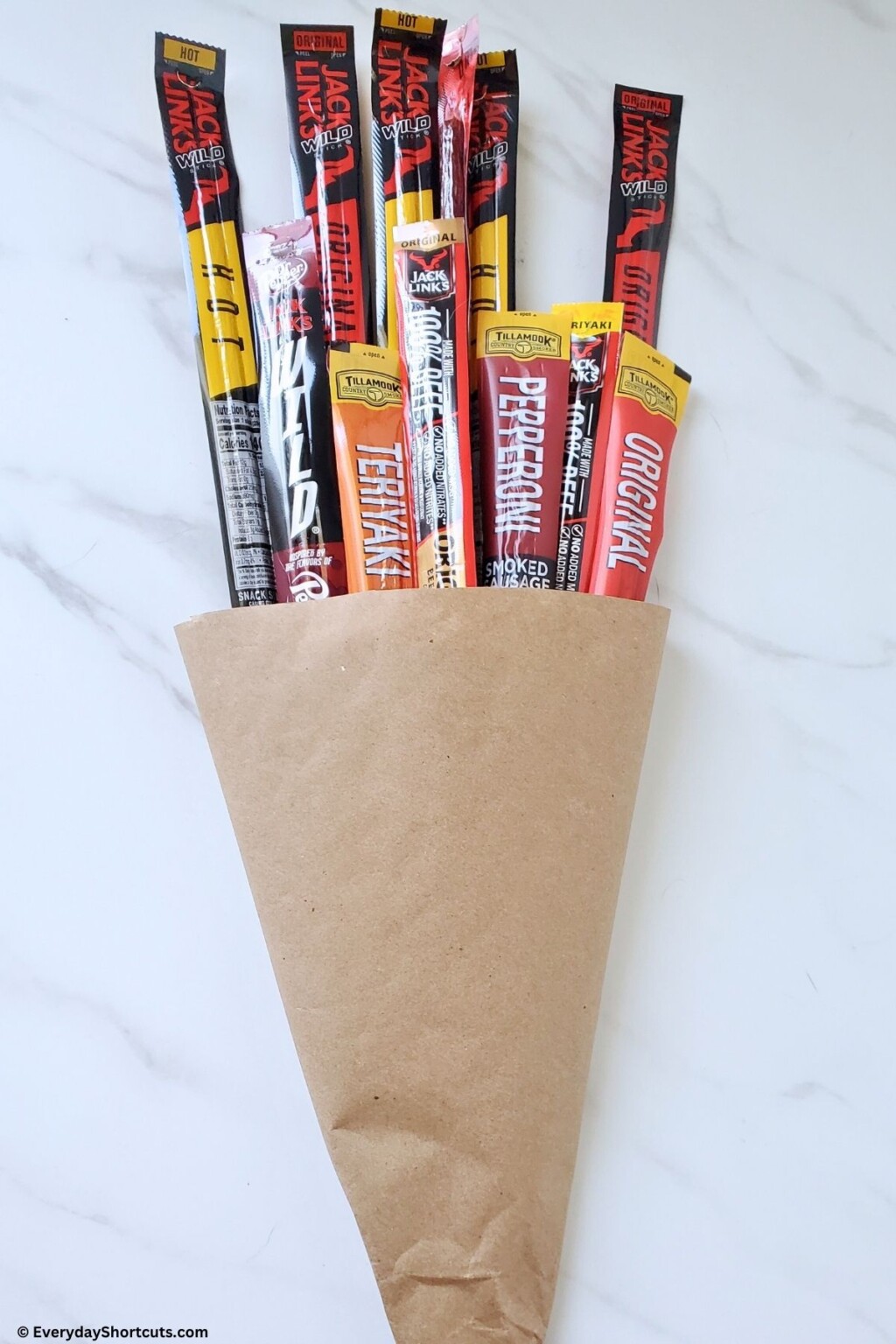 How to Make a Beef Jerky Bouquet - Everyday Shortcuts