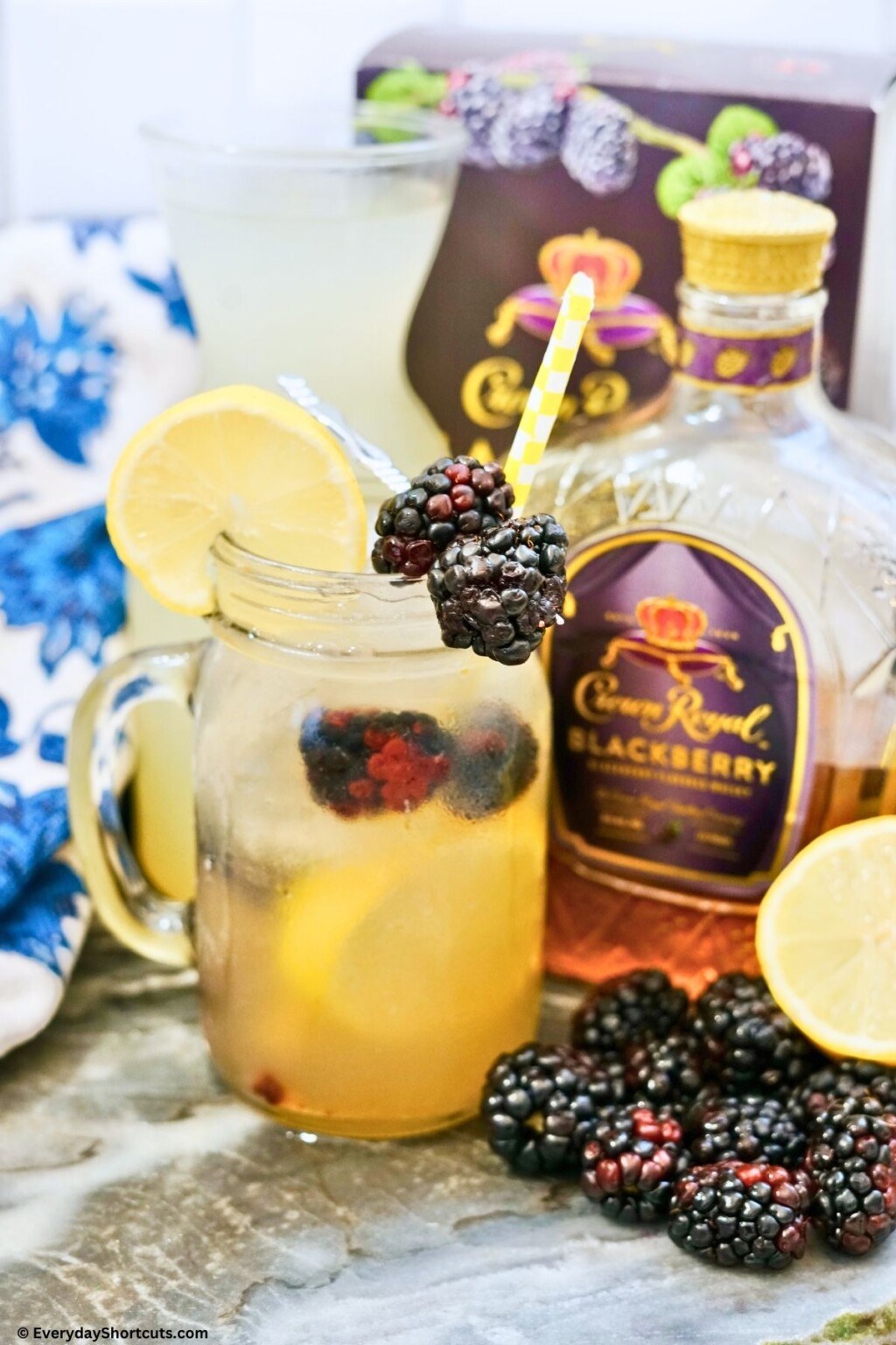 Crown Royal Blackberry Lemonade Cocktail - Everyday Shortcuts