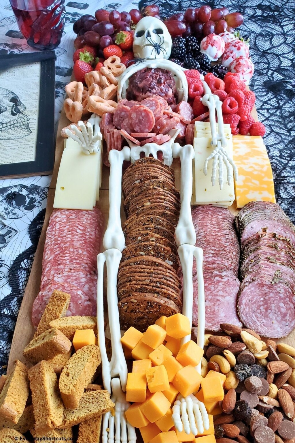 Skeleton Charcuterie Board - Everyday Shortcuts