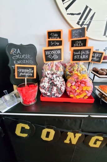 DIY Graduation Candy Buffet - Everyday Shortcuts