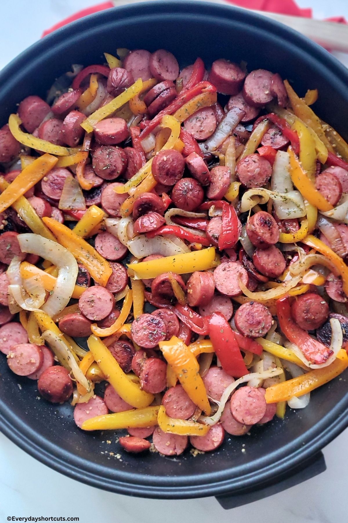 Smoked Sausage, Peppers and Onions - Everyday Shortcuts